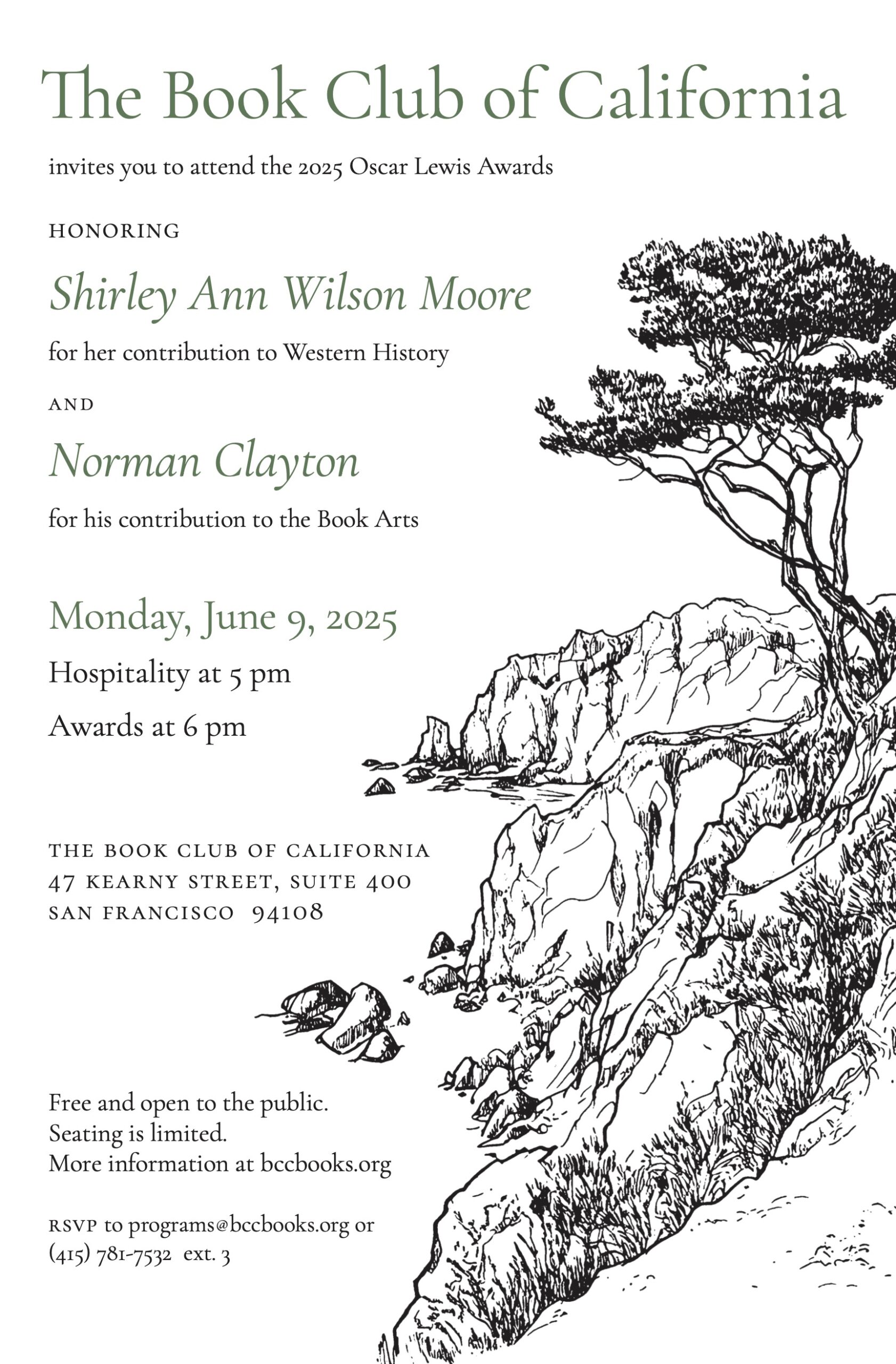 2025 Oscar Lewis Awards - The Book Club of California